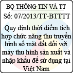 Thông tư 07/2013/TT-BTTTT - HoaTieu.vn