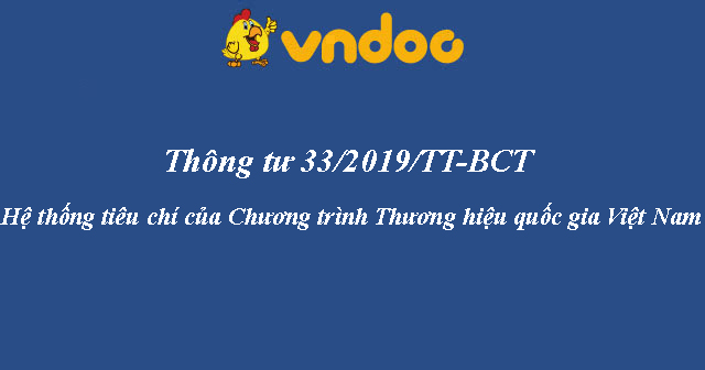 Thông tư 33/2019/TT-BCT - HoaTieu.vn