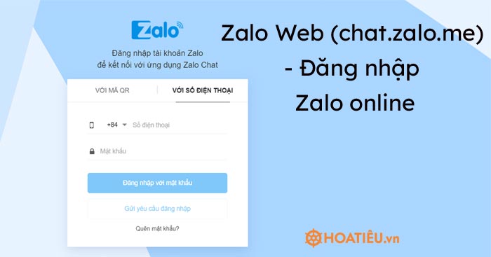 Zalo Web (chat.zalo.me) - Đăng nhập Zalo online - Hướng dẫn đăng nhập ...