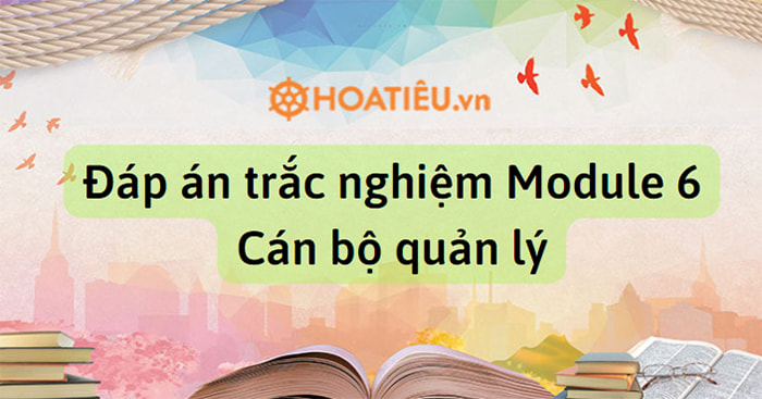 Đáp án trắc nghiệm Module 6 Cán bộ quản lý (CBQL) - Đáp án mô đun 6 CBQL