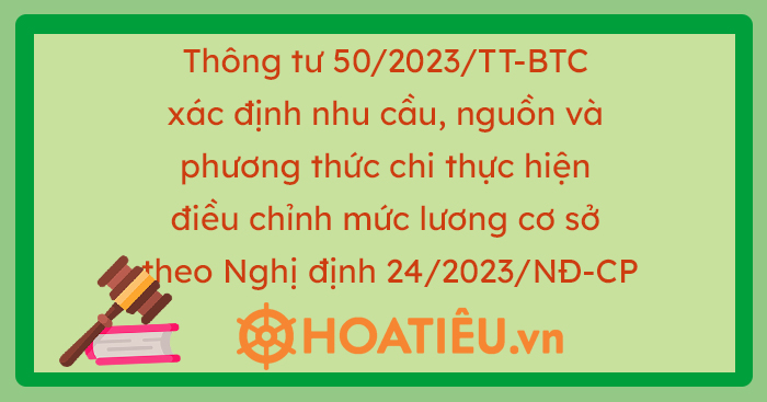 Tải Thông tư 50/2023/TT-BTC file doc, pdf - HoaTieu.vn