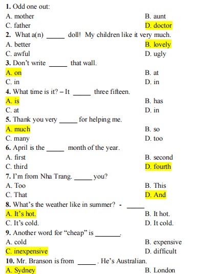 Tài liệu luyện thi IOE lớp 4 các cấp năm 2023-2024 - HoaTieu.vn