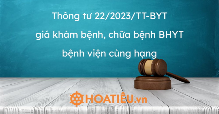 Tải Thông tư 22/2023/TT-BYT giá khám bệnh, chữa bệnh BHYT bệnh viện cùng hạng file DOC, PDF