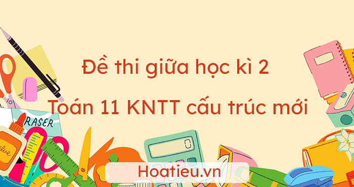 8 đề thi giữa học kì 2 Toán 11 Kết nối tri thức cấu trúc mới