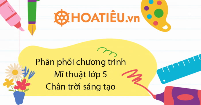 Phân phối chương trình Mĩ thuật 5 Chân trời sáng tạo (Bản 1+2) 2026