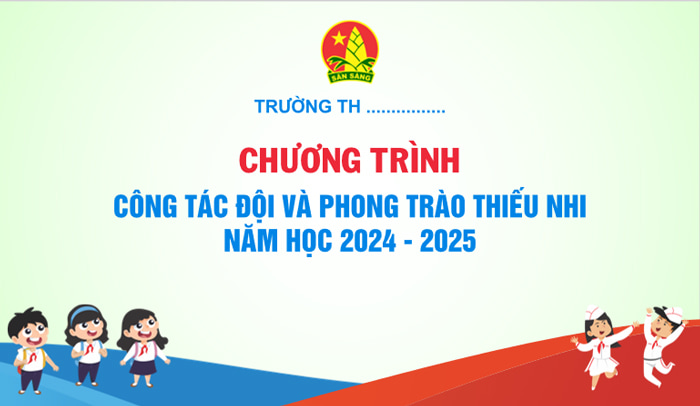 (6 mẫu) Powerpoint Đại hội chi đội 2025 - Phông nền đại hội chi đội ...
