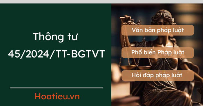 Thông tư 45/2024/TT-BGTVT cấp, tạm đình chỉ, thu hồi chứng chỉ đăng ...