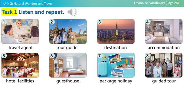 Giáo án Tiếng Anh 9 Right On Unit 2: 2c Vocabulary