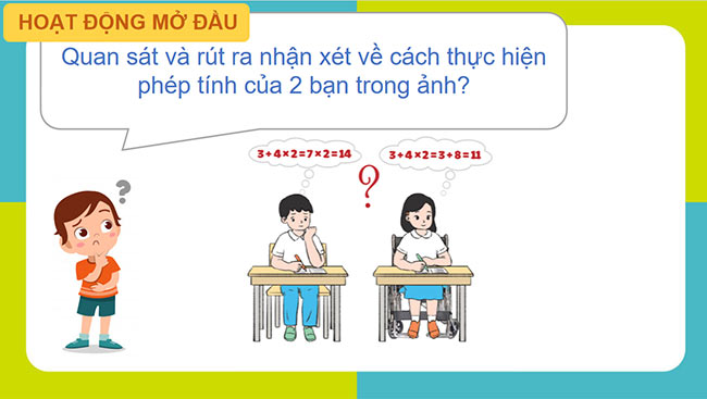 Giáo án Toán 6 Bài 6: Thứ tự thực hiện các phép tính (PPT + Word)