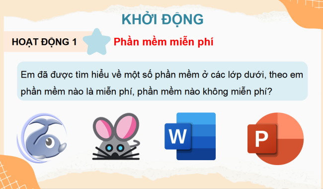 Giáo án Tin học 4 Bài 6: Sử dụng phần mềm khi được phép (Tích hợp AI)