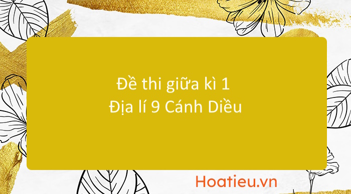 Đề thi giữa kì 1 Địa lý 9 Cánh Diều CV 7991